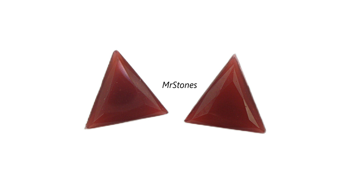 14mm (TRI) Cornelian Shallow Cut Triangle – MrStones