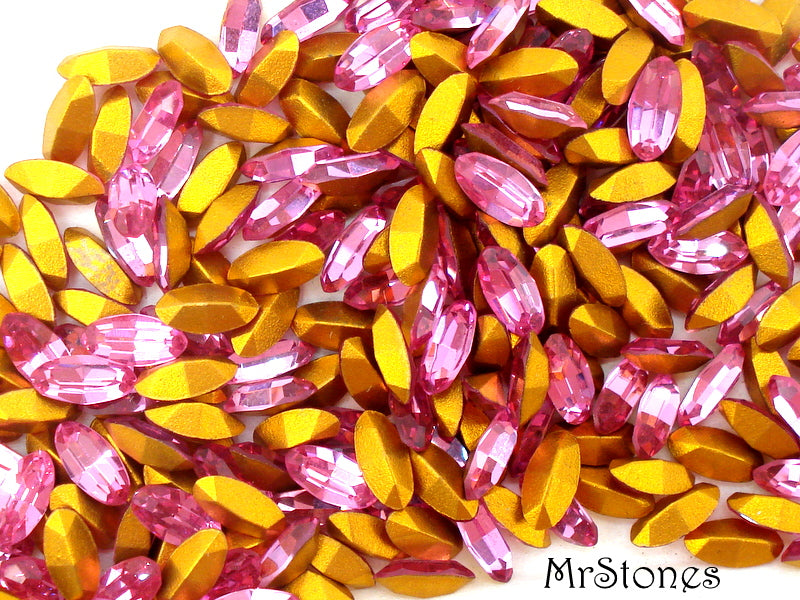 6x3mm (4100) Rose Pink Oval Shape – MrStones