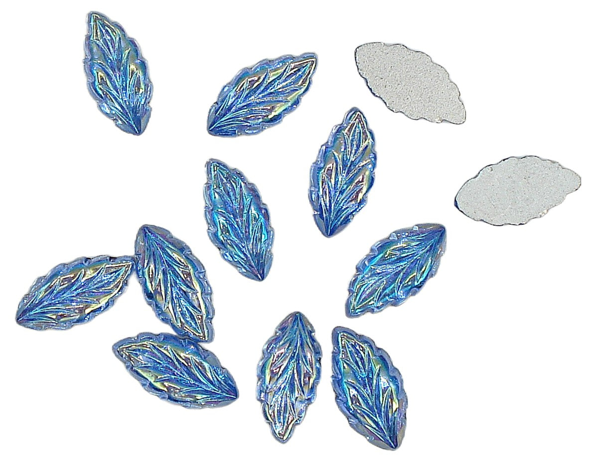 10x5mm (LEAF) Sapphire AB Flatback Leaf Leaves – MrStones