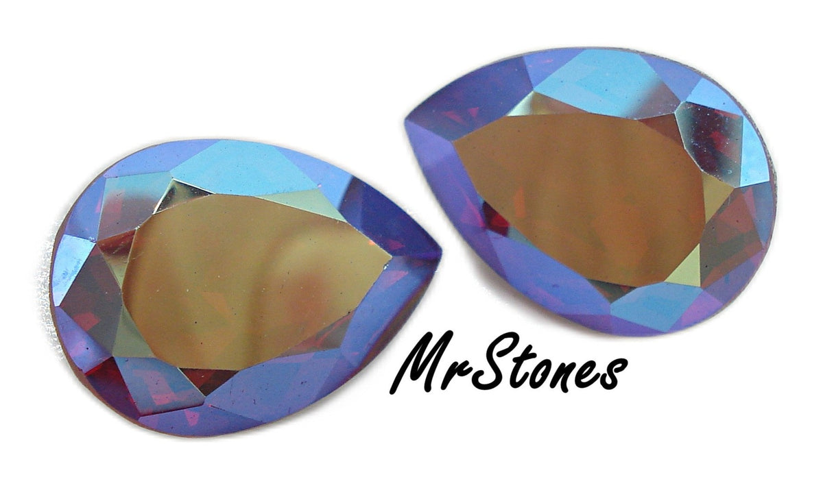 18x13mm (4320) Light Siam AB Pear Pendeloque Shape – MrStones