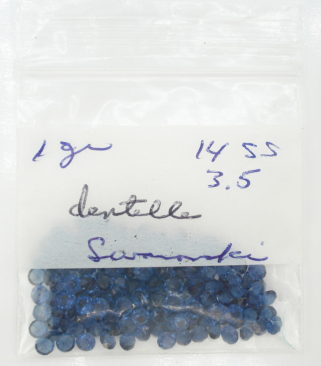 3.5mm (1200) (14ss) Montana Sapphire Unfoiled Dentelle Chaton Round ...
