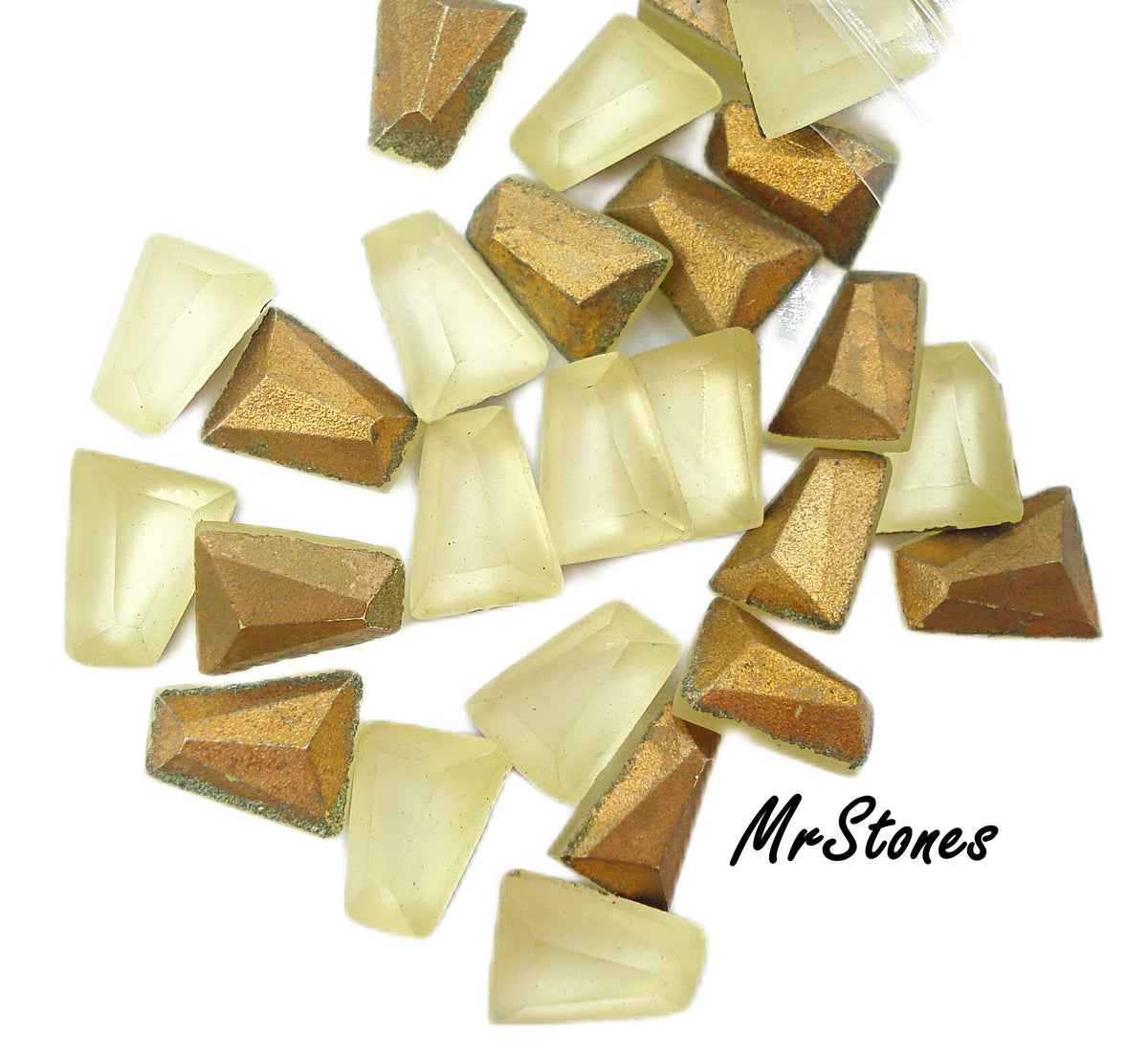 6x5x2.6mm (4700) (#29) Frosted Matte Jonquil Tapered Baguette – MrStones
