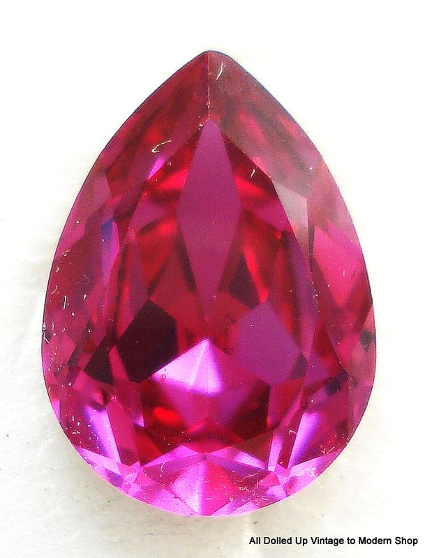 18x13mm (4320) Fuchsia Pendeloque Pear Shape – MrStones