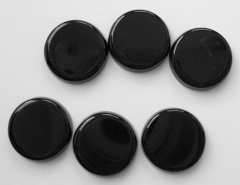 12mm Black Onyx Buff-top Rounds – MrStones