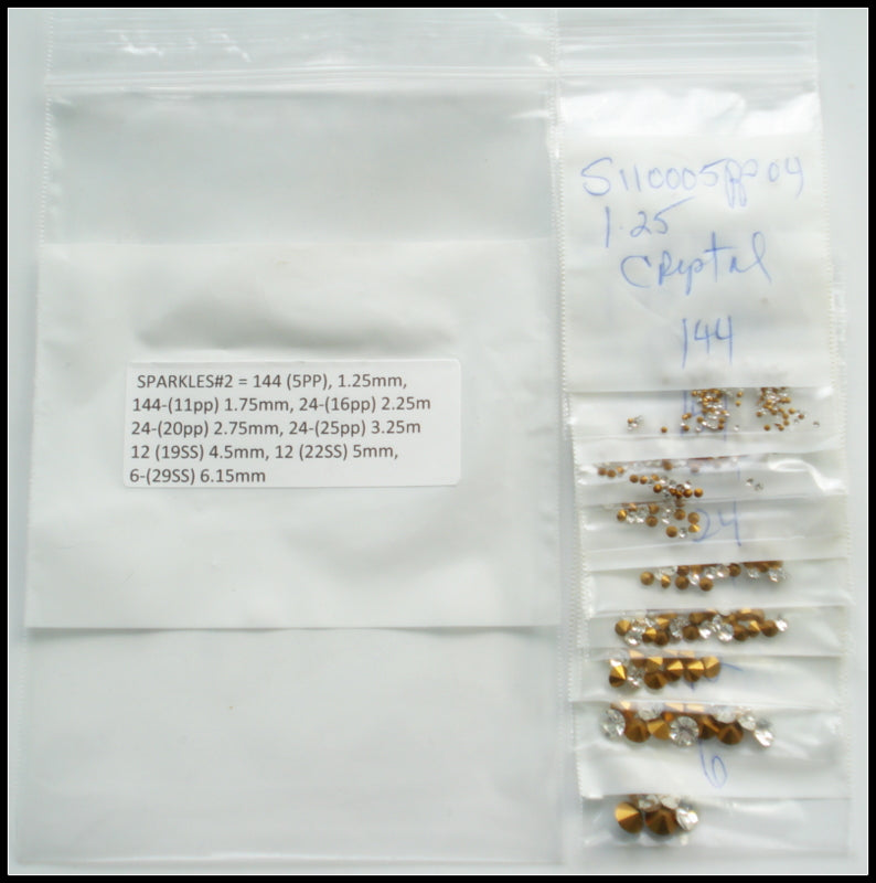 1.25-6.25mm Crystal Sparkles #2 Kit (390 Rhinestones) – MrStones