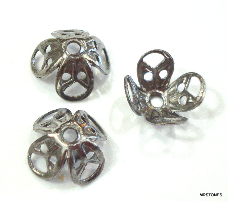 10x5mm Steel Filigree Bell Cap – MrStones