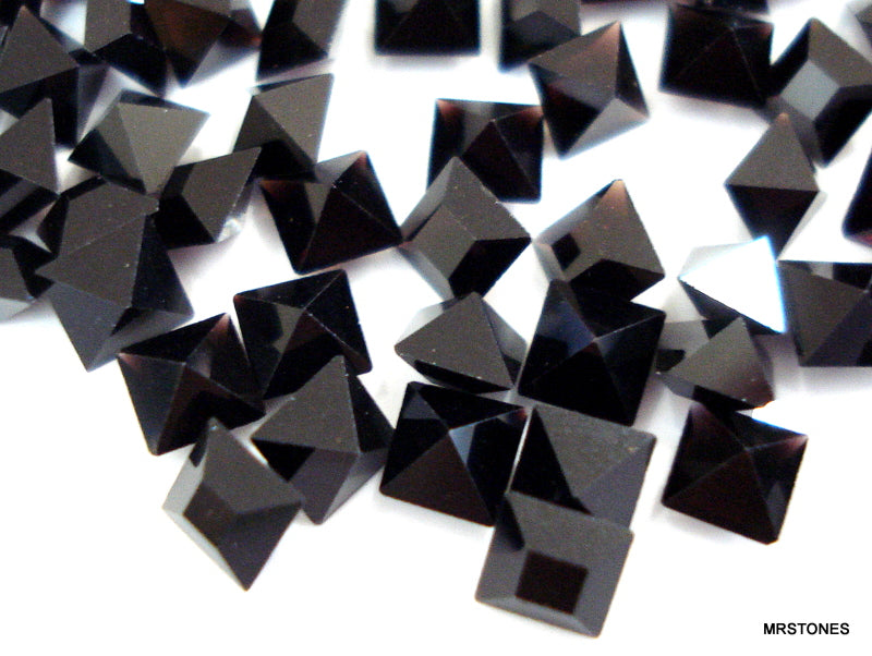 3.5mm (4400) Jet Black Square Shape – MrStones