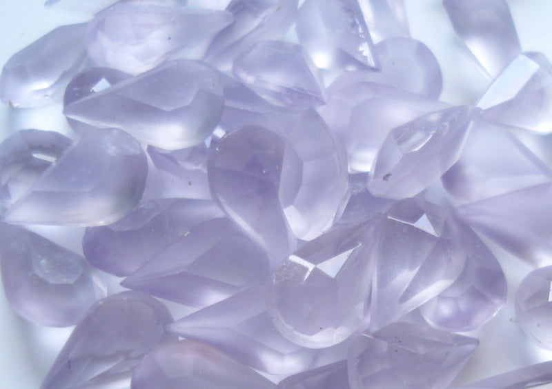 10x6mm (4300/2) Light Amethyst Frosted Matte Unfoiled Pear Shape – MrStones