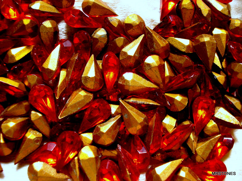 10x6mm (4300/2) TTC Light Siam Red Pear Shape – MrStones
