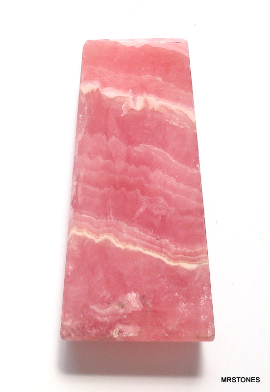 30x14mm Natural Rhodocrosite Keystone Shape Cabochon – MrStones